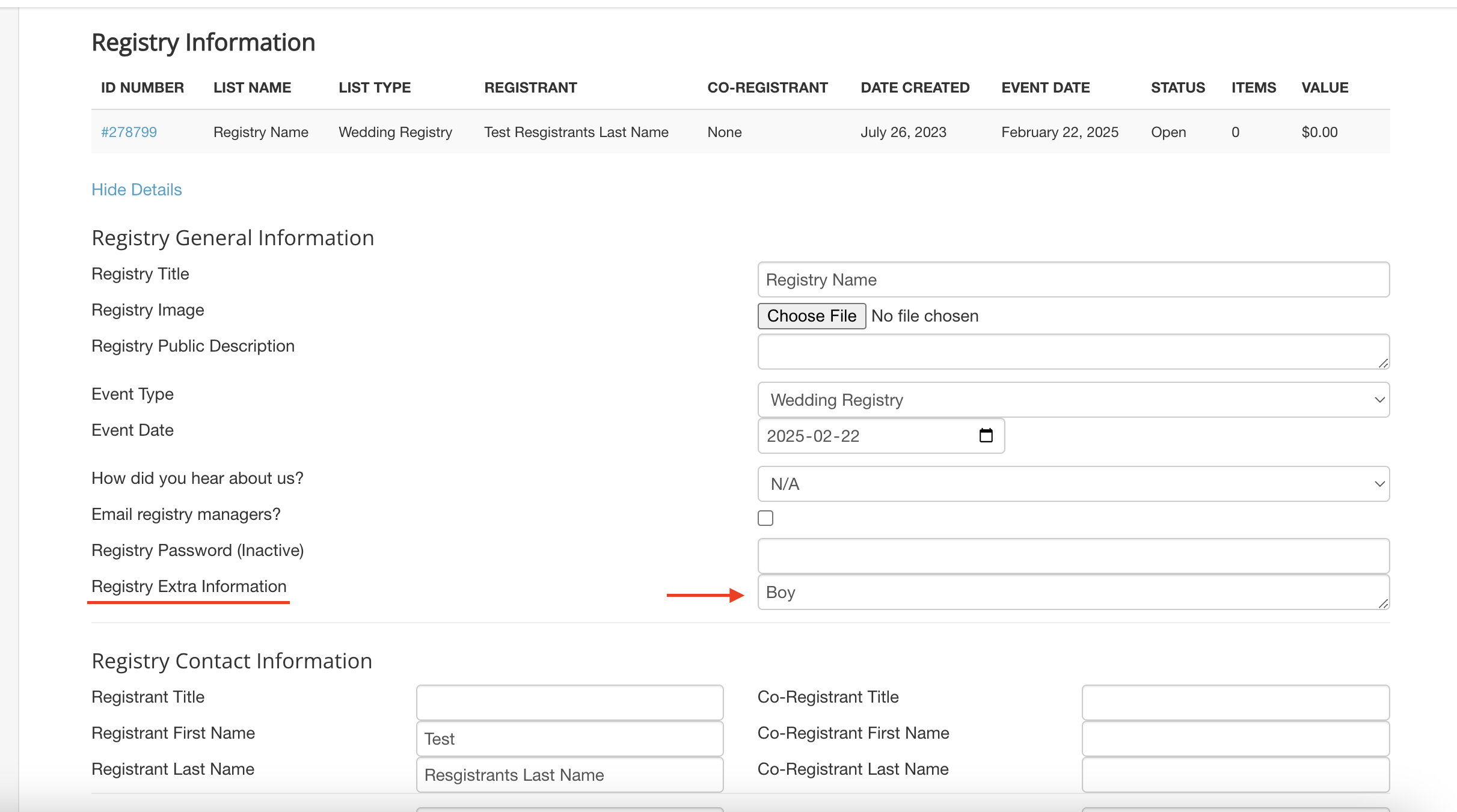 Add more field/s on create registry form page – Modd Apps