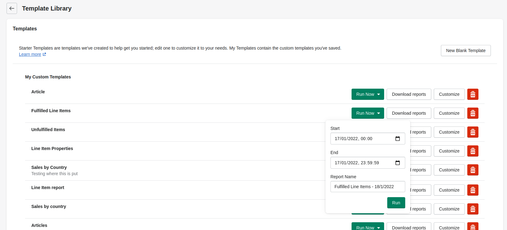 Running Reports – Modd Apps